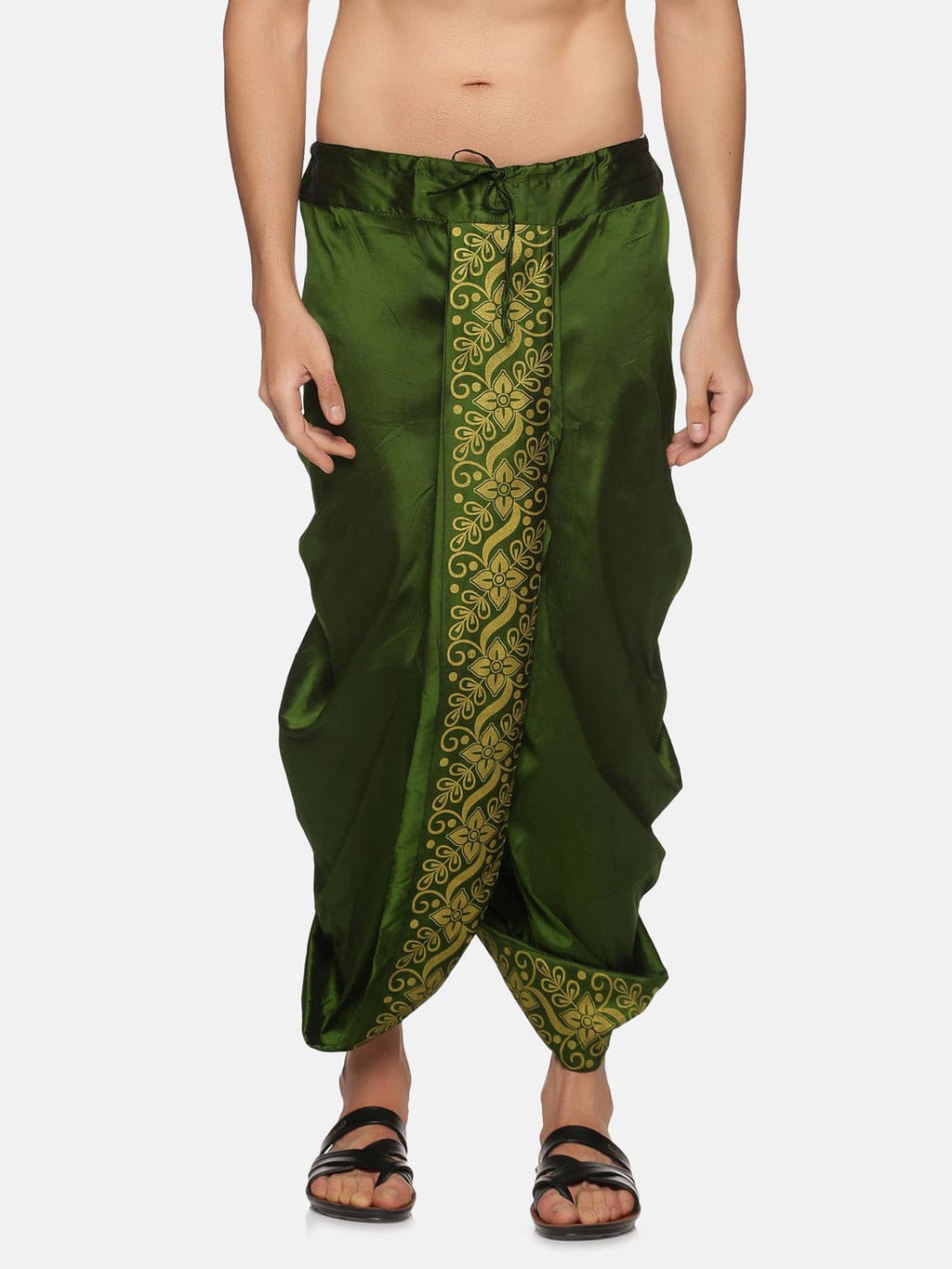 Men Green Colour Polyester Dhoti Pant / Panjakejam – SETHUKRISHNA